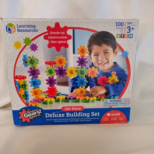 Learning Resources Gears! 100-Piece Deluxe Building Set - Ages 3+ | eBay