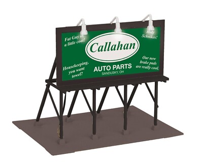 MTH 30-90715 Callahan Auto Parts O Scale RailKing Lighted Billboard ...