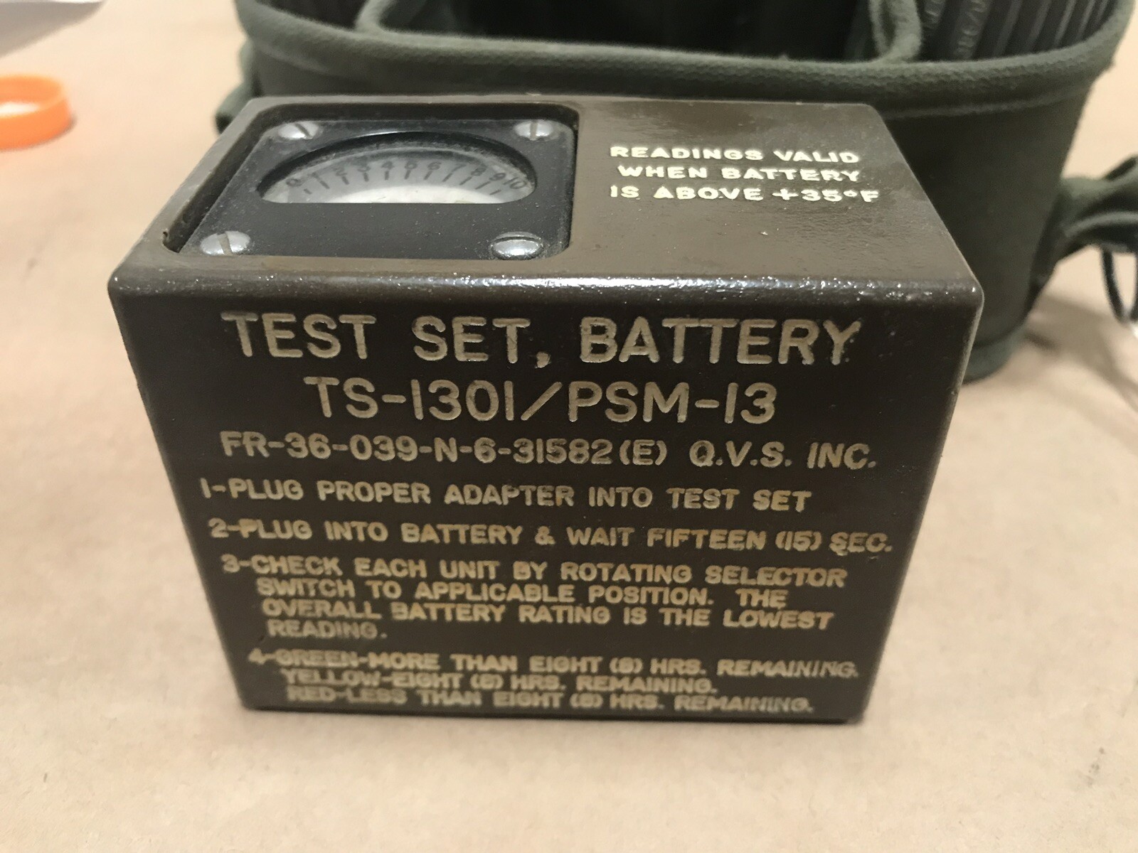 Vintage Military Battery Test Set Tester TS-1301/PSM-13 | eBay