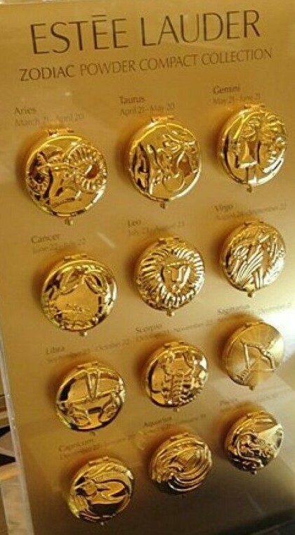 ESTEE LAUDER ZODIAC SIGN COMPACT PRESSED POWDER - 0.1 OZ CHOOSE ZODIAC ...