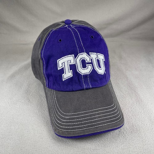 TCU Horned Frog Band Hat Men OS Purple Strapback Cap Texas Christian ...
