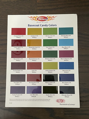 Axalta Coating Systems Hot Hues Chip Chart Color Chart | eBay