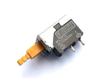 5x ALPS Push Button Latching Mains Switch, 4A 250V AC - Japan - On ...