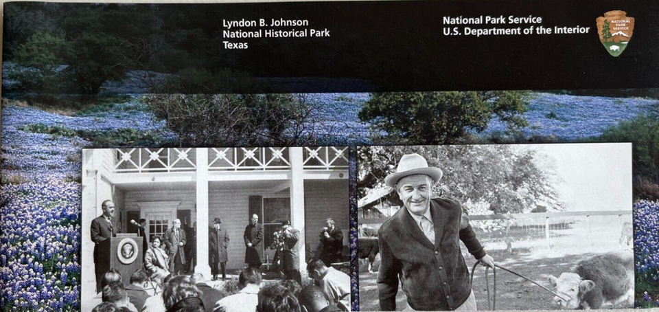 2025 LYNDON B. JOHNSON NHP NATIONAL PARK SERVICE UNIGRID BROCHURE/MAP ...