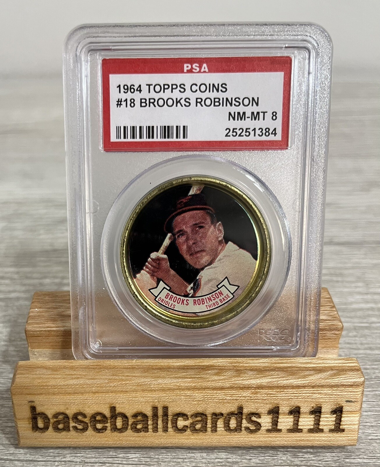 BROOKS ROBINSON 1964 TOPPS COINS 1964 # 18 PSA 8 NM-MT i5F | eBay