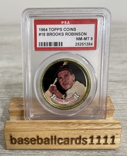 BROOKS ROBINSON 1964 TOPPS COINS 1964 # 18 PSA 8 NM-MT i5F | eBay