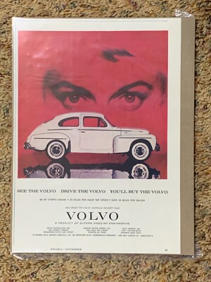 VOLVO: See The Volvo - Drive The Volvo - 544 Vintage Print Ad | eBay