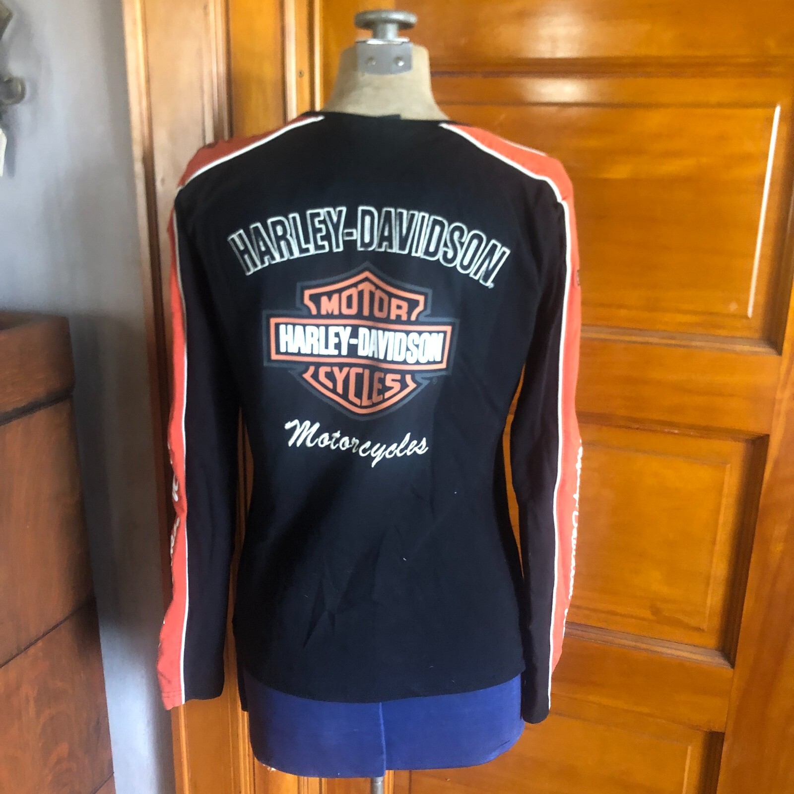 Harley Davidson USA Logo Clothes Ladies Size M Black … - Gem