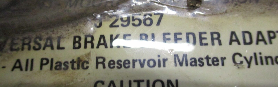 KENT MOORE TOOL J-29567 UNIVERSAL BRAKE PRESSURE BLEEDER ADAPTER ...
