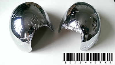 MK2 MINI CHROME WING MIRROR COVERS COOPER S ONE CLUBMAN JCW R56 06-13 ...