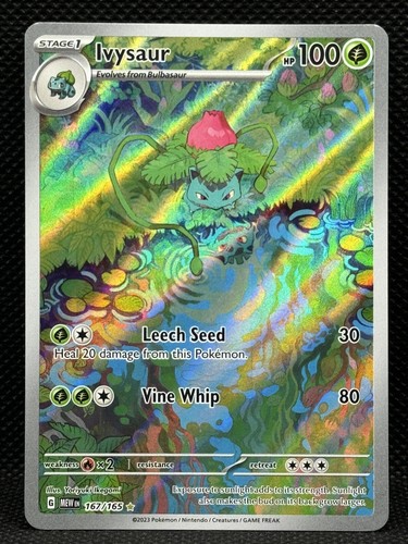Pokémon TCG - Ivysaur - S&V -151 - 167/165 - Holo - Illustration Rare ...