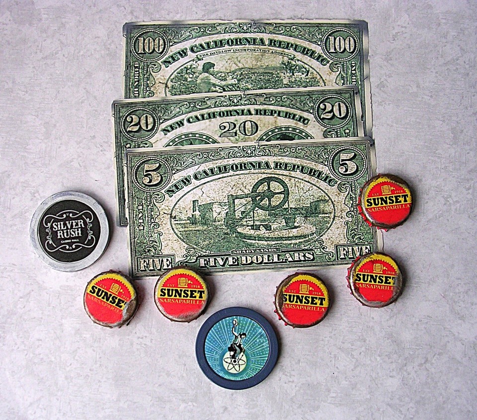 Fallout New Vegas NCR Courier Pouch Poker Chips Sunset Caps NCR ...