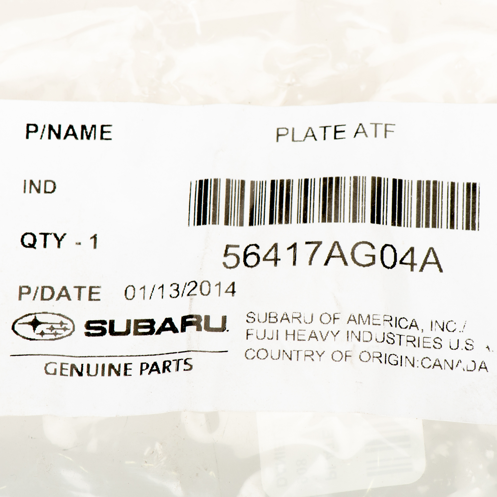 OEM 2005-2014 Subaru ATF Under Cover Plate Legacy Outback Tribeca NEW ...