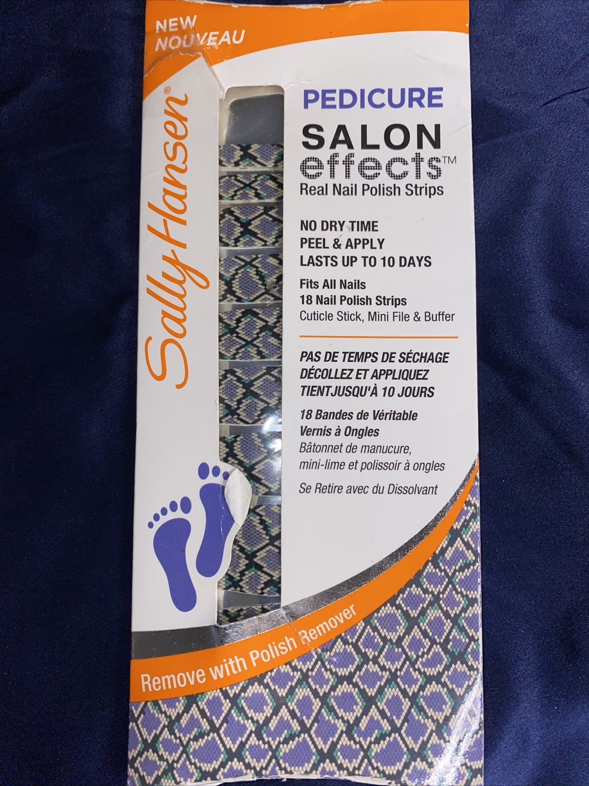 Sally Hansen Pedicure Salon Effects Nail Polish Strips #301 “Snake ...