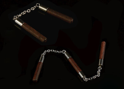 1/12 Sandalwood Kungfu Nunchaku Three Section Staff For 6" Action ...
