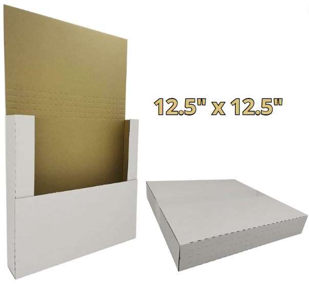 50 Pack Vinyl Record Mailers for 12-inch LP, Adjustable 12.5" x 12.5" x ...