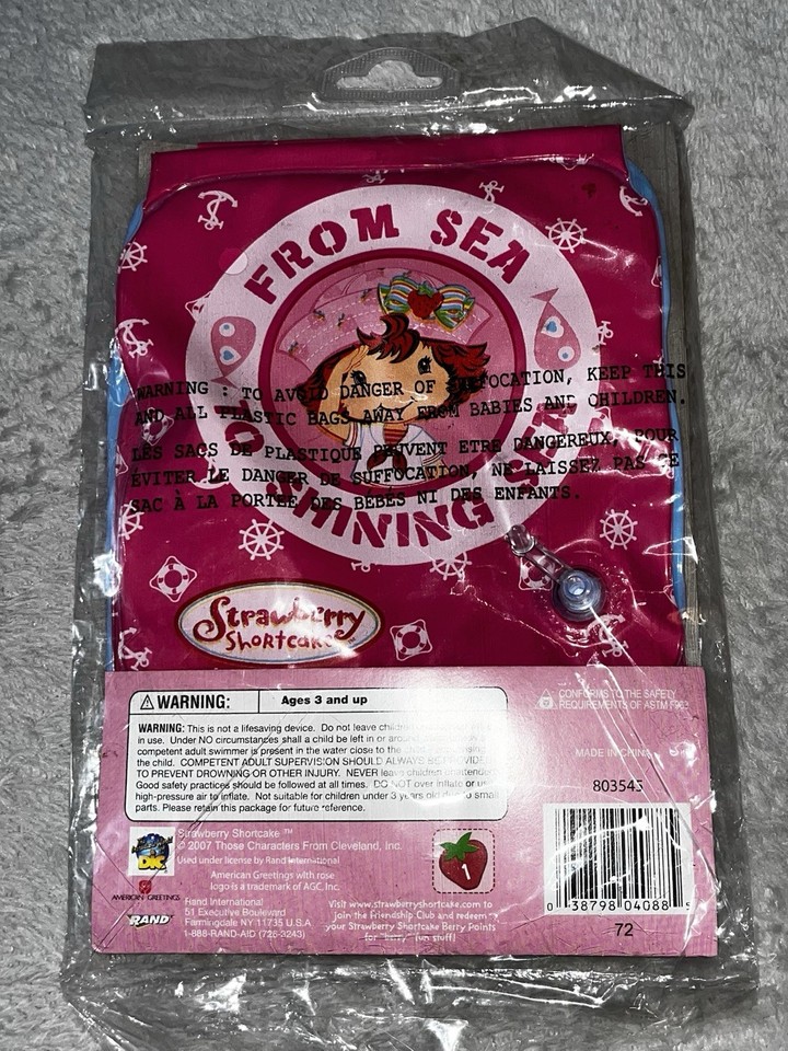 NEW Strawberry Shortcake Super Sweet Arm Floaties 2007 American Greetings | eBay
