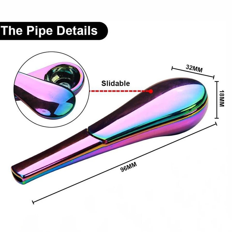 4 Inch Stainless Steel Magnetic Spoon Tobacco Smoking Metal Pipe 15 ...