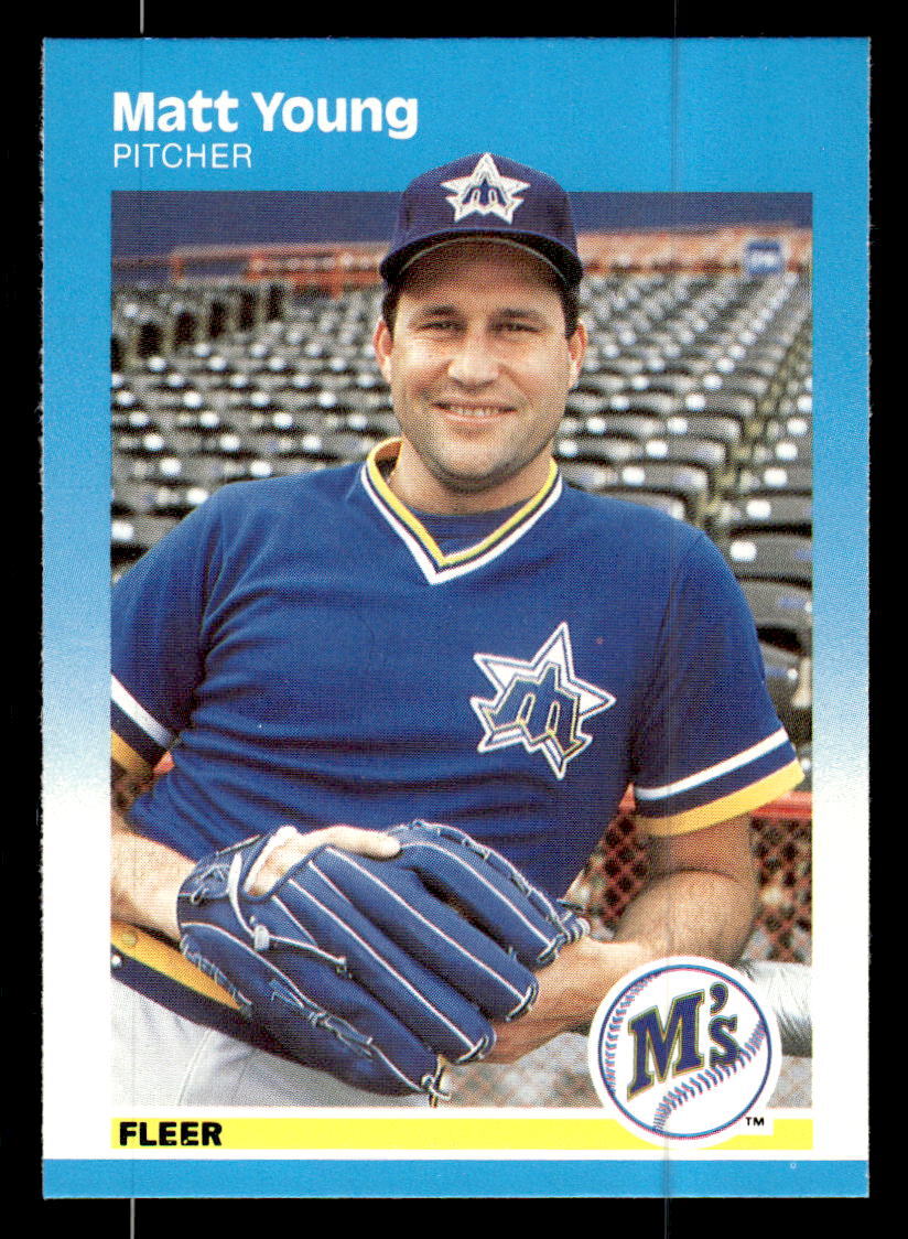 Matt Young 1987 Fleer #600 Seattle Mariners | eBay