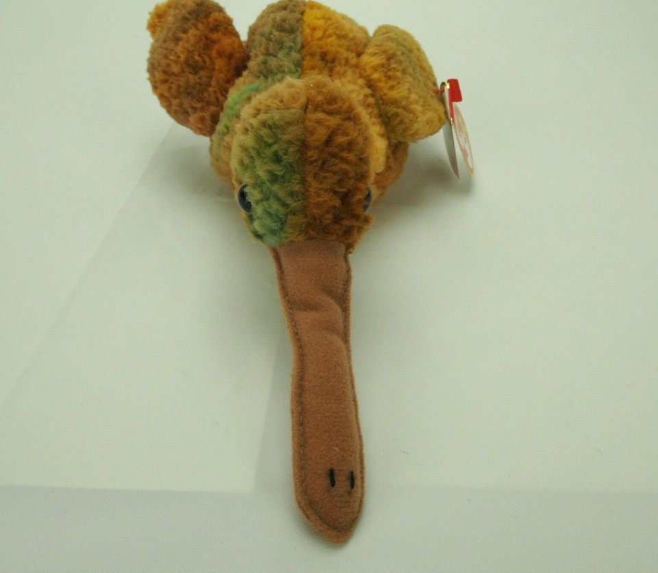 Ty Original Beanie Baby Beak the Kiwi Bird DOB February 3, 1998 Retired ...