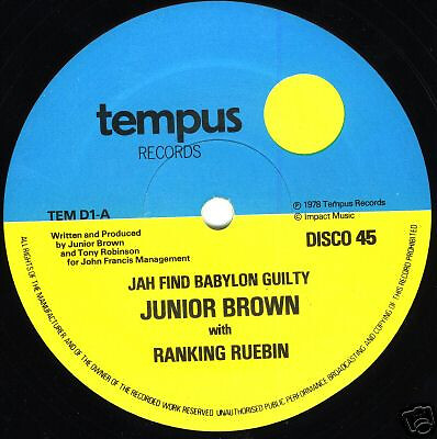 Junior Brown - Jah Find Babylon Guilty, 12", (Vinyl) | eBay