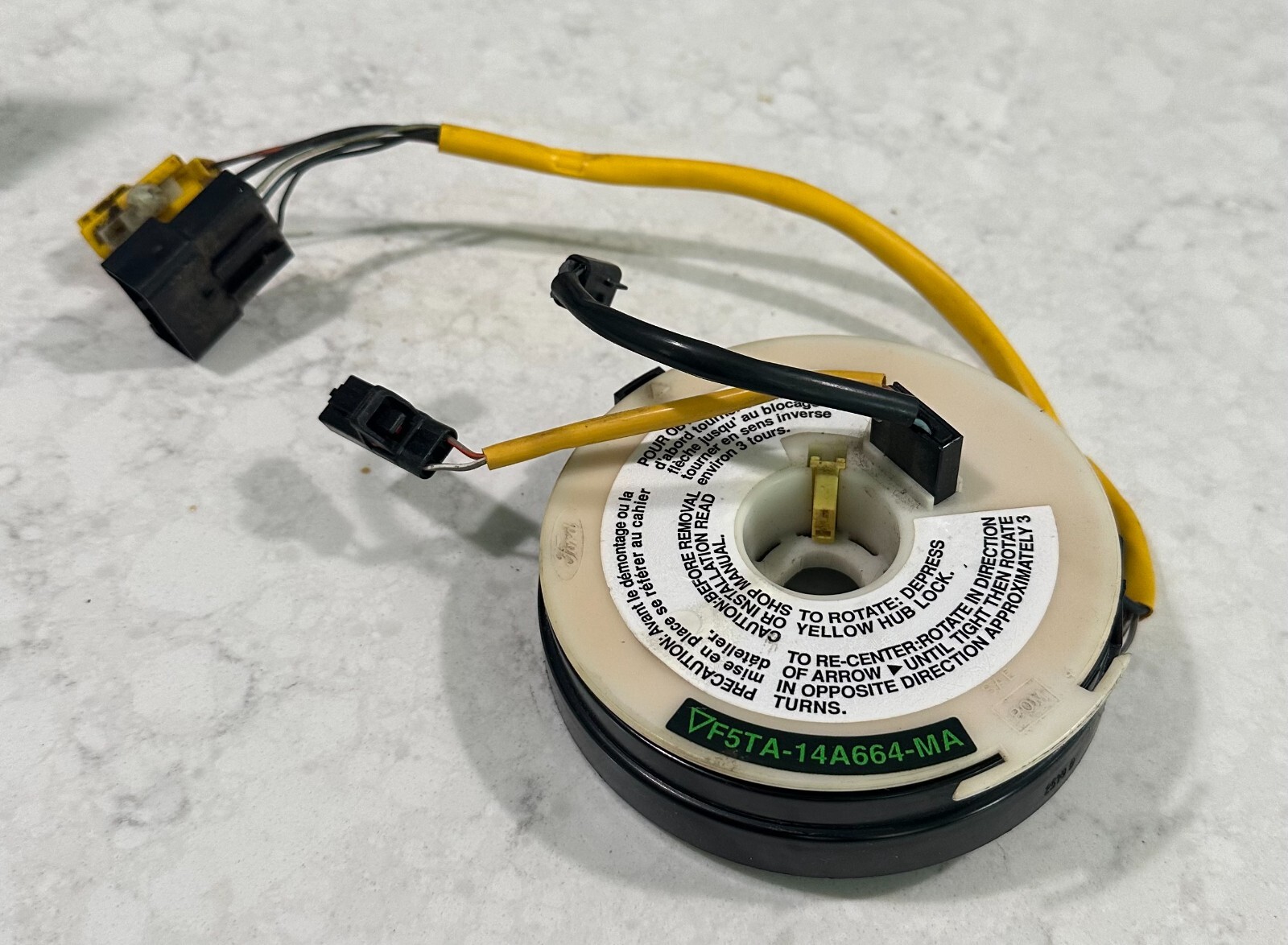 1995 1996 F150 / BRONCO 1995 1996 1997 F250 F350 CLOCKSPRING OEM F5TA ...