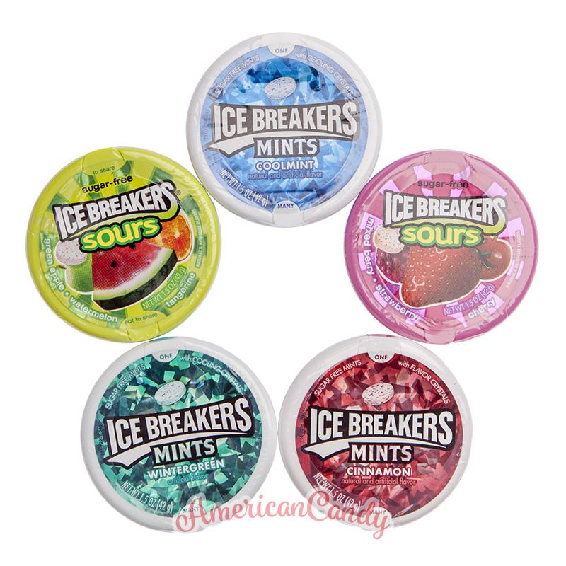 Icebreaker Candy Watermelon ICE BREAKERS Sours Assorted Fruit Flavored
