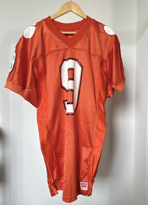 Vintage Clemson Tigers #9 Football Jersey Size 42 Wilson Brand NCAA ...