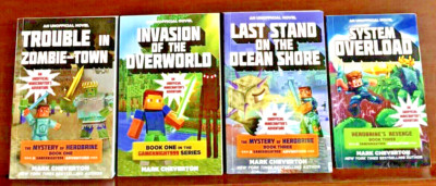 4 MINECRAFT Herobrine Gameknight999 Adventure Books Mark Cheverton ...
