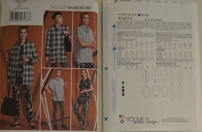 Vogue Pattern - V9275 - Misses' Jacket, Tunic, Leggings and Pants | eBay