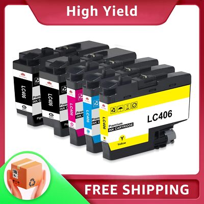 Compatible For Brother LC406 LC 406 BCMY Ink Cartridge Set for MFC ...