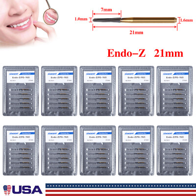 5-50Pcs Dental Surgical Endo-Z Carbide Tungsten Finishing cutter FG bur ...