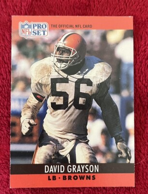 1990 Pro Set - #71 David Grayson (RC) Cleveland Browns. NFL Trading ...