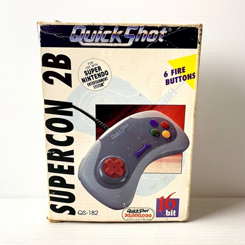 Quickshot Supercon 2B Controller + Box - Nintendo SNES - Tested ...