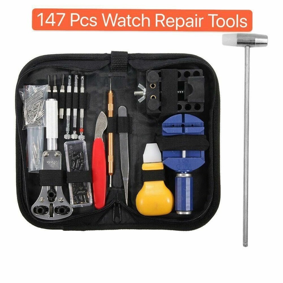 WATCH STRAP BAND BATTERY CHANGING TOOL KIT FOR BULOVA IWC INVICTA up to ...