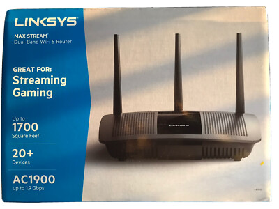 Linksys EA7450 Max-Stream Dual-Band AC1900 Wi-Fi 5 Router 745883784301 ...
