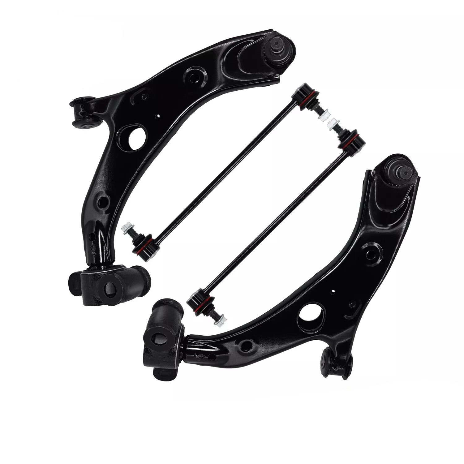 4Pcs Front Lower Control Arms w/Ball Joint Sway Bar Link for 14-18 ...