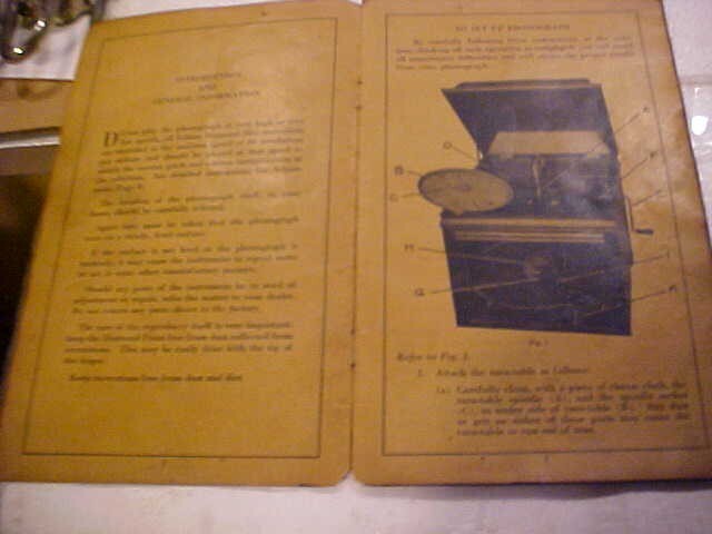 Thomas Edison Diamond Disc Photographs Catalog Instruction Book Illus ...
