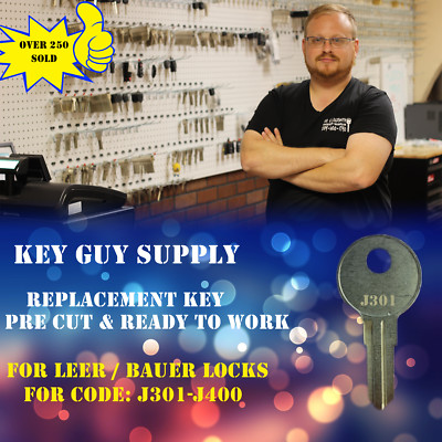 J301-J400. Replacement key for Leer Bauer locks, Pre cut to code Local ...