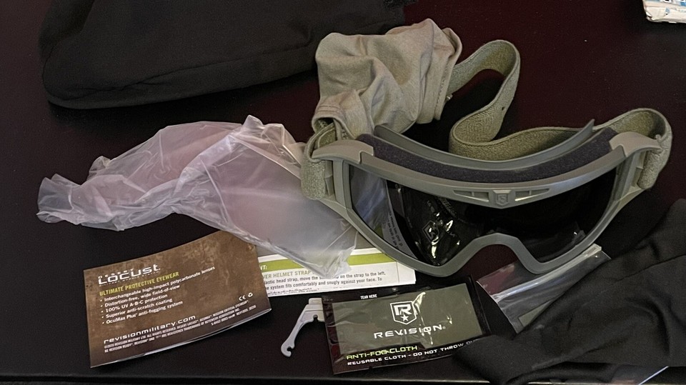 Military Revision Desert Locust Ballistic Safety Goggles Brand New Free ...