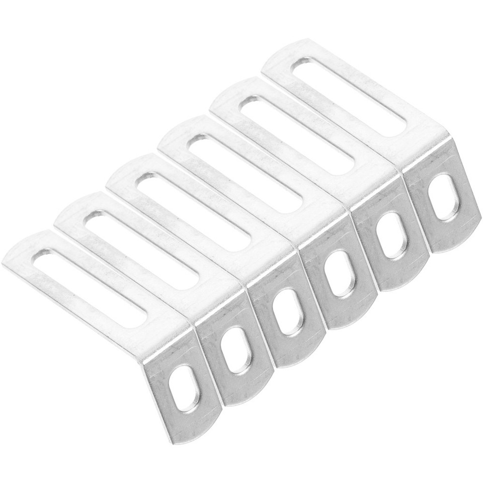 20 Pcs Slotted Hole Supports L-shaped Corner Code Heavy Duty Bracket ...