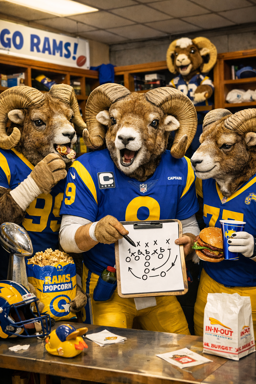 L182 Funny Los Angeles Rams NFL Football Team Logo Refrigerator Magnet ...