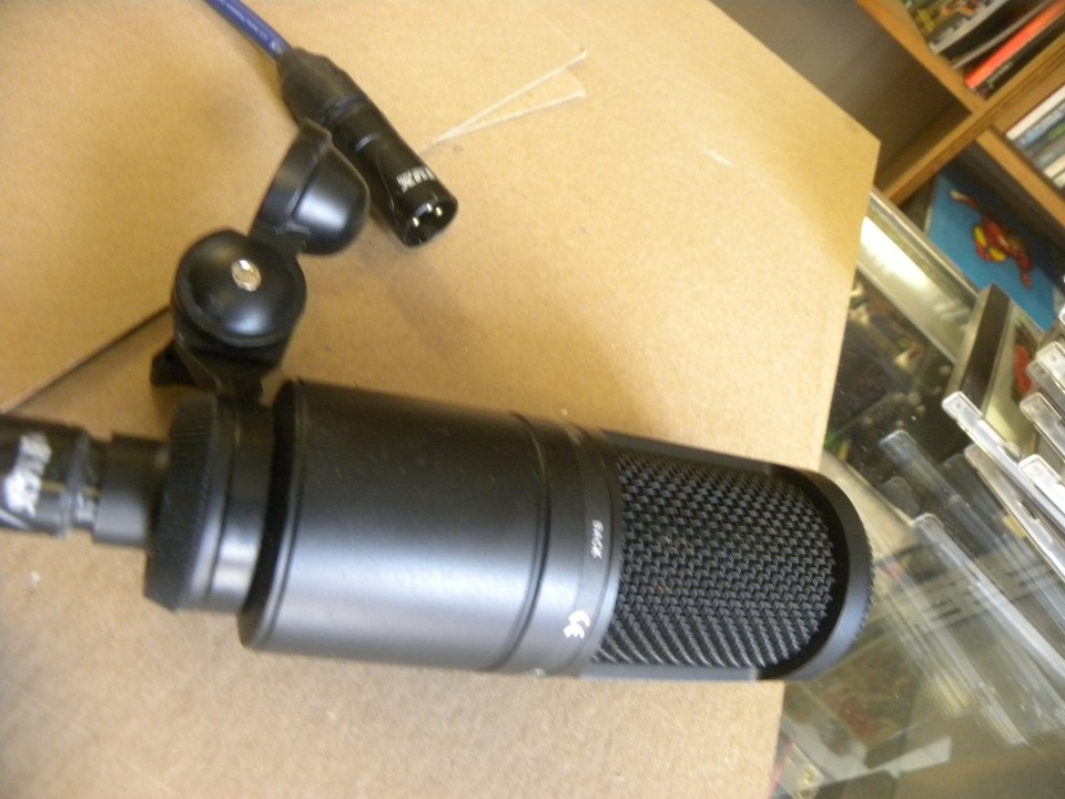 AUDIO TECHNICA AT2020 Condenser Microphone with XLR Mic Cable Tested ...