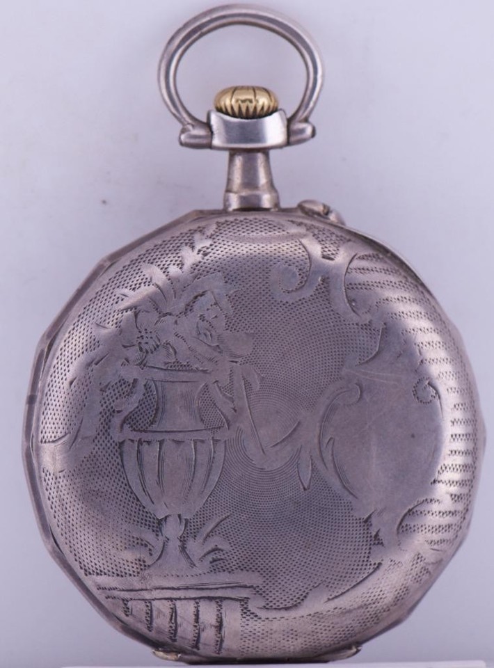Antique Pocket Watch French Hand Engraved Silver Case Napoleon I on ...