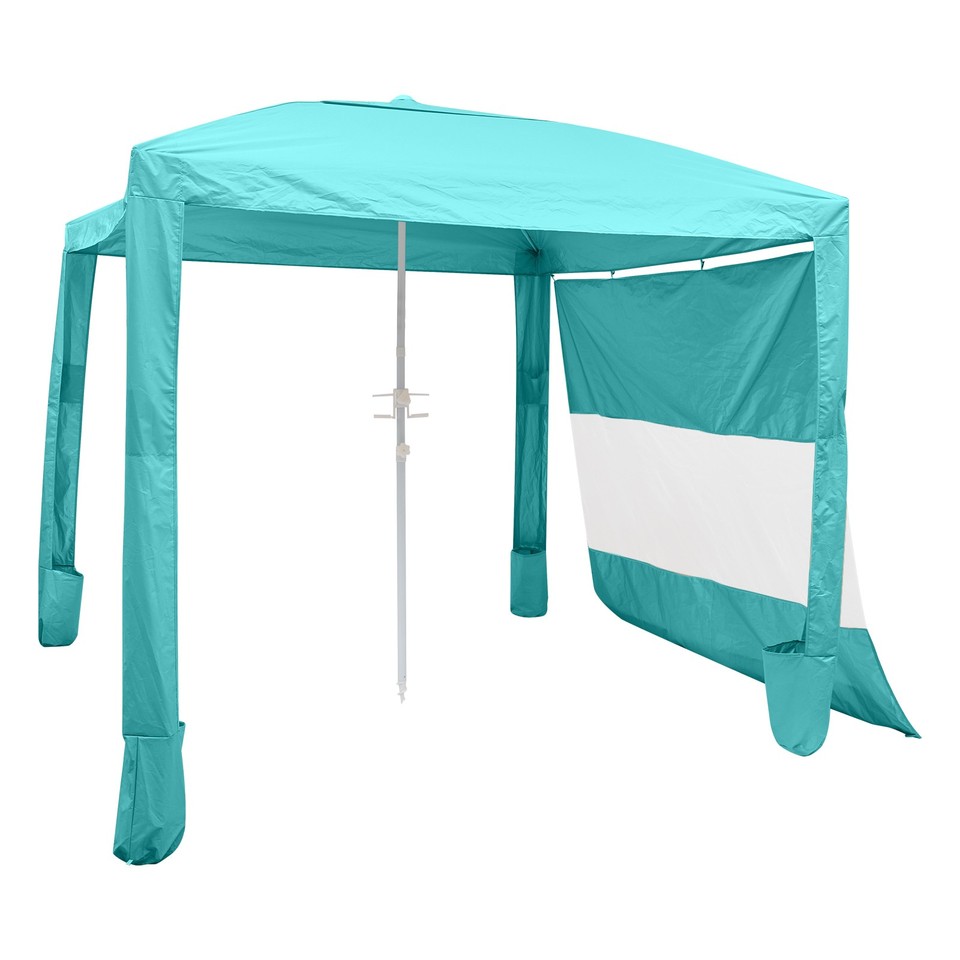 Uimoso Beach Cabana Canopy with Side Wall & Carry Bag, 8 x 8 ft, UPF 50 ...