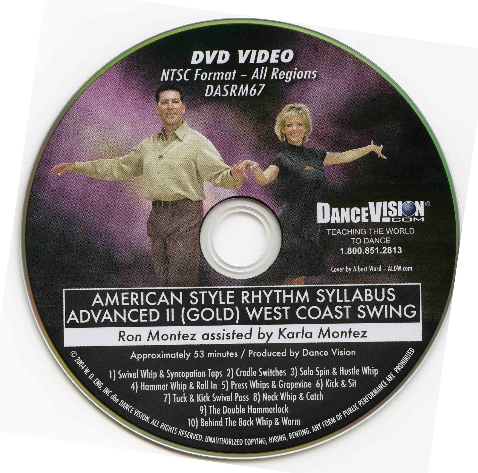 West Coast Swing, Gold, American Style, Ron Montez DASRM67 Dance Vision ...