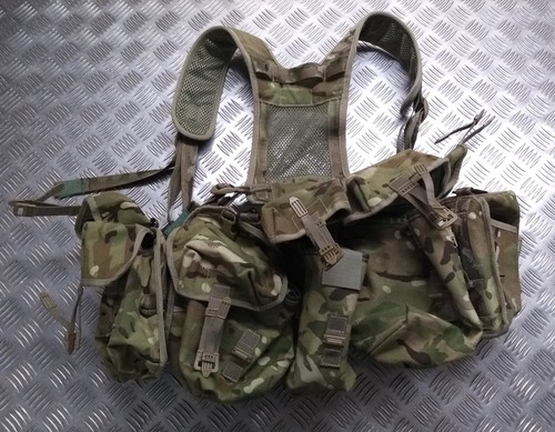 Airborne Army Webbing British MTP Camo Belt Yoke & Assorted Pouches ...