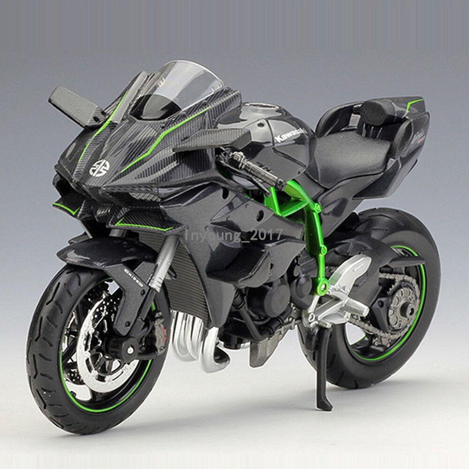 1/12 Kawasaki Ninja H2R Motorcycle Model Diecast Toy Vehicle Kids Toys ...