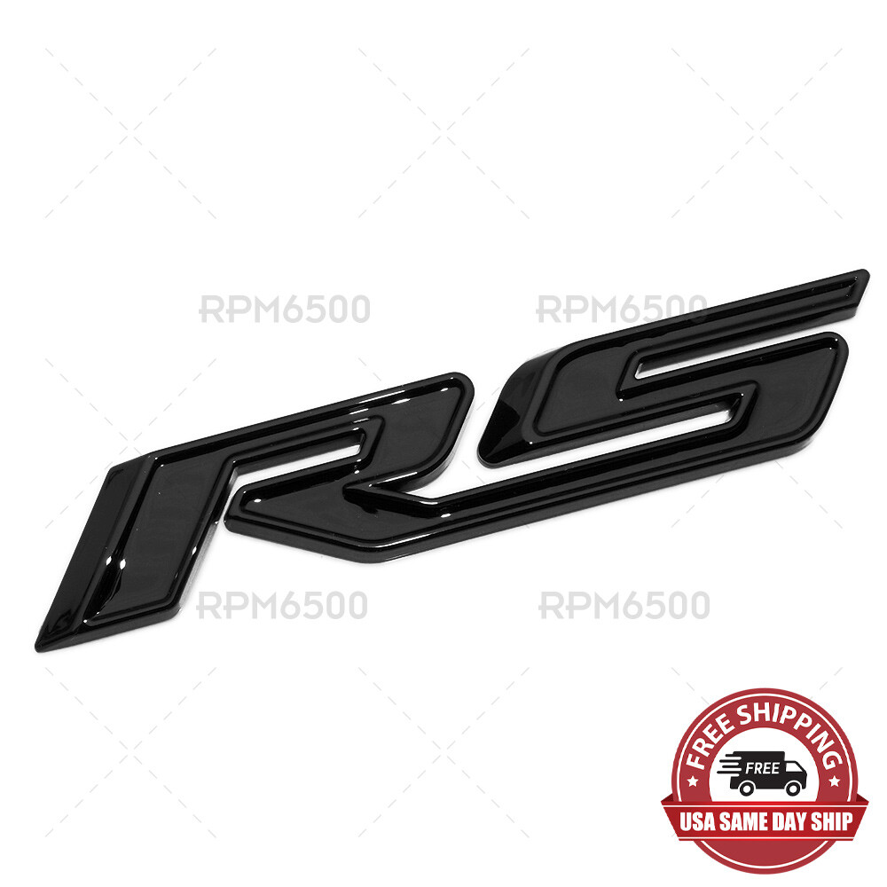 For Chevy RS Rear Trunk Lid Nameplate Logo Fender Marker Emblem Badge ...
