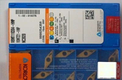 New 10Pcs/Box Korloy VBMT110304-HMP NC3020 VBMT221-HMP Carbide Inserts ...